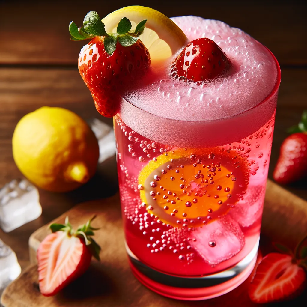 Cocktail rafraîchissant Fraise Citronée - Une boisson d'été parfaite